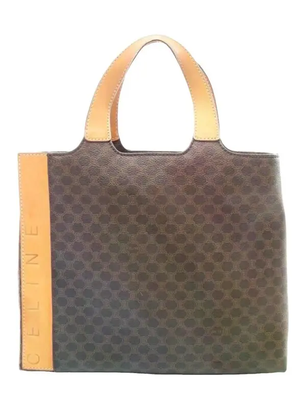 Celine 2000s Macadam Tote Bag - Brown
