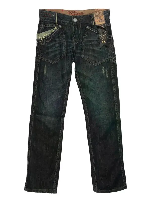 TOUGH JEANSMITH Distressed Trousers - Blue