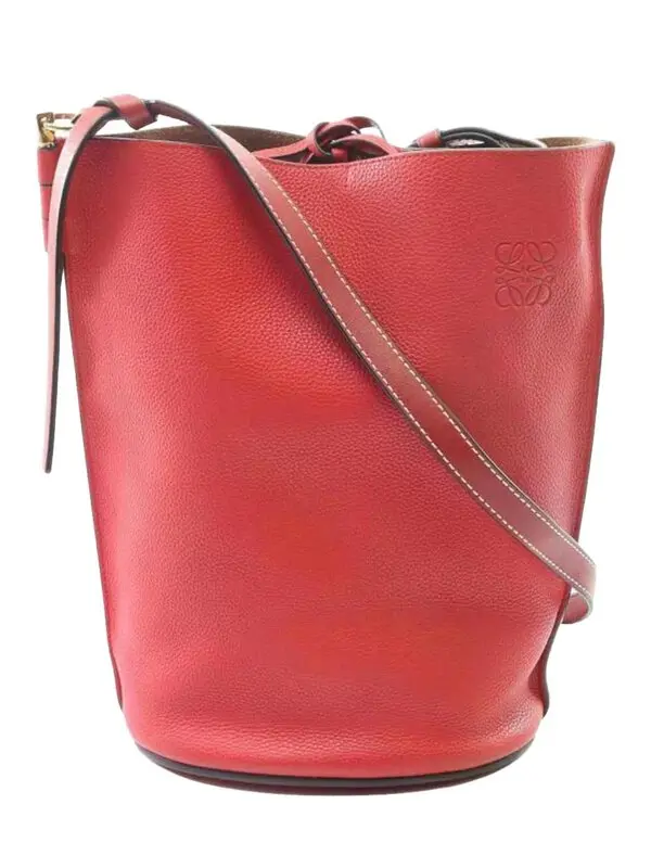Loewe 2000s Gate Anagram Bucket Bag - Red