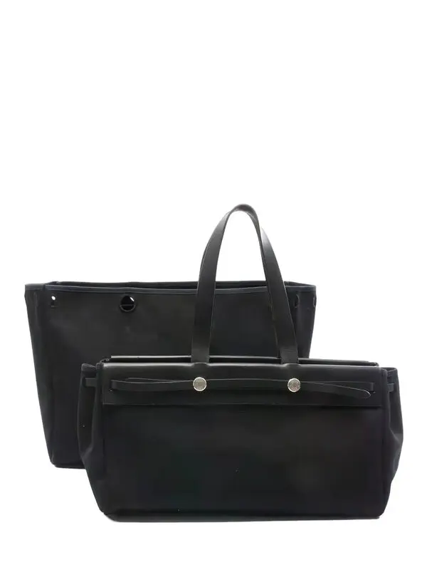 Hermès 2003 Leather Tote Bag - Black