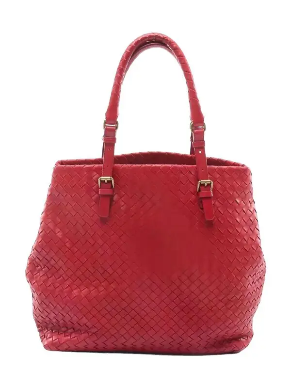 Bottega Veneta 2000s Cesta Tote Bag - Red
