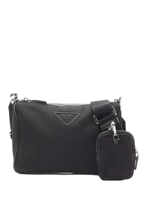 Prada Logo-detail Shoulder Bag - Black