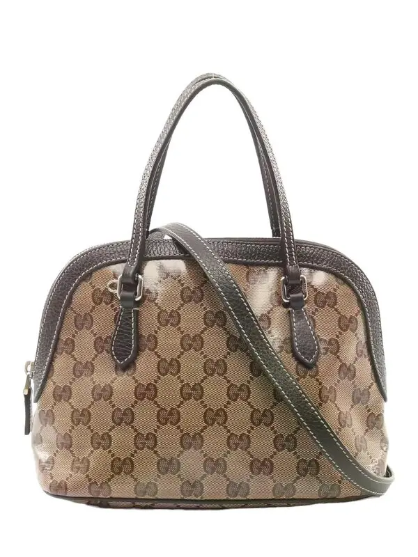 Gucci 2000s Gg Crystal Two-way Tote Bag - Neutrals