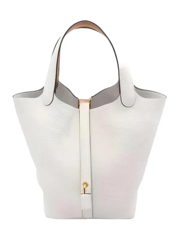 Hermès Clat Pm Leather Shoulder Bag - White
