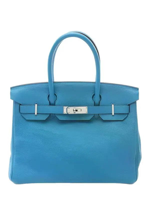 Hermès 2017 Birkin 30 Verso Tote Bag - Blue