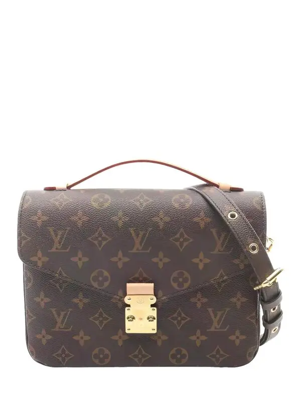 LOUIS VUITTON 2021s Metis Mm Leather Tote - Brown