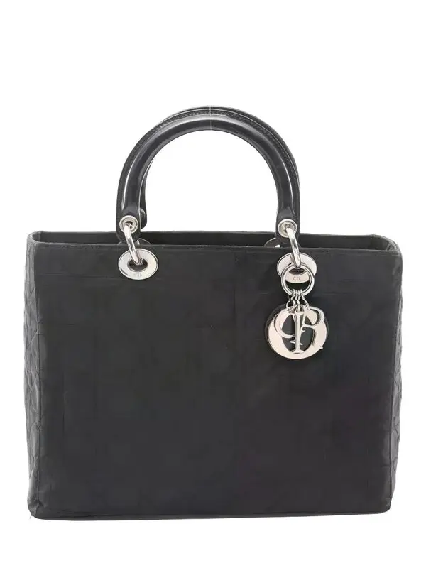 Dior 2000s Lady Quilted Tote Bag - Black