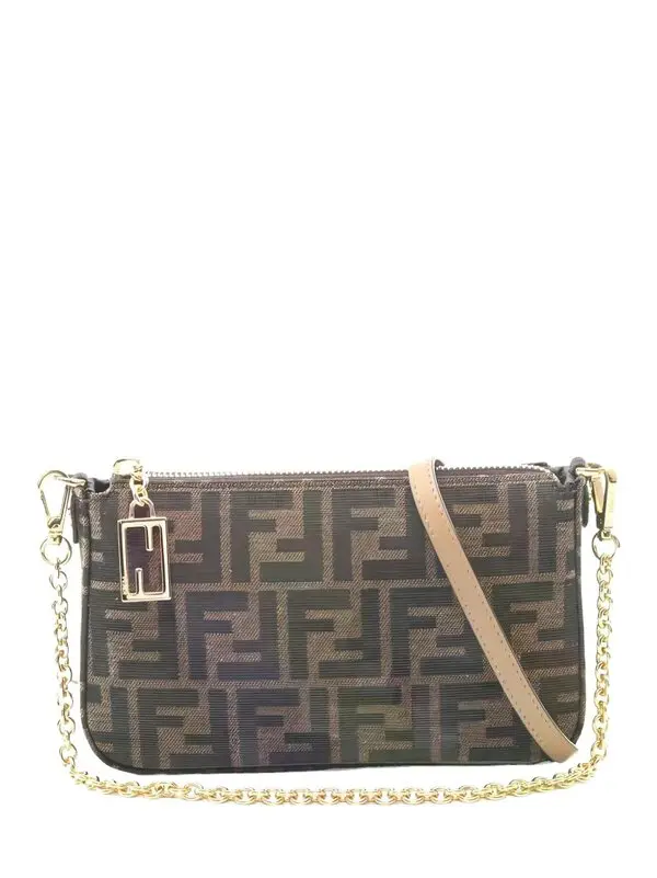 Fendi Monogram-pattern Shoulder Bag - Brown
