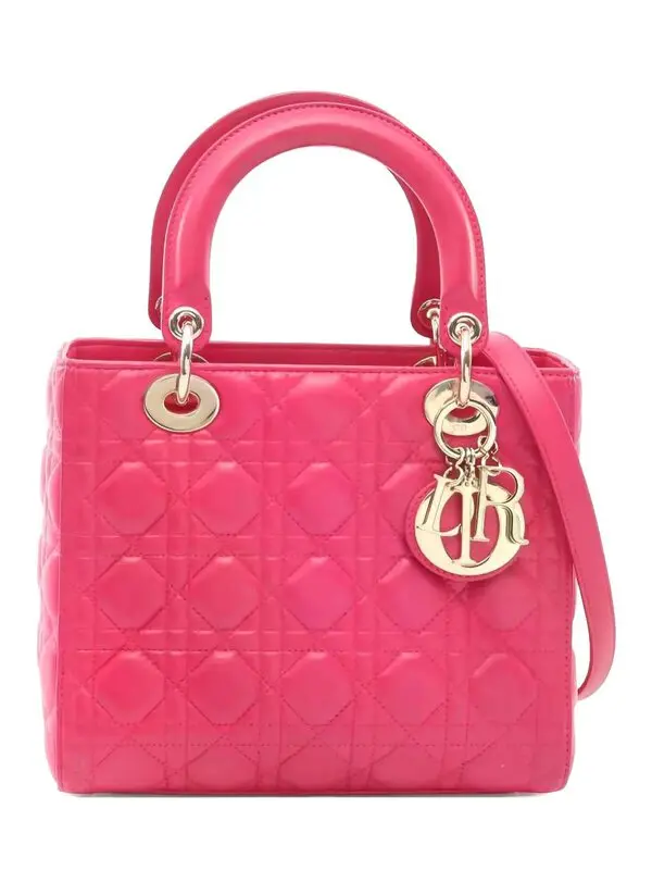 Dior 2010s Canage Leather Tote - Pink