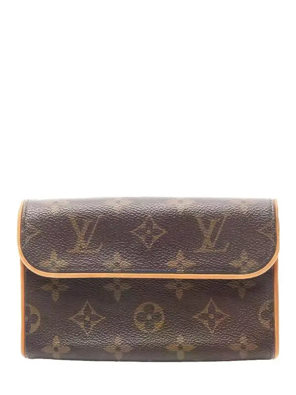 LOUIS VUITTON 2001 Pochette Florentine Monogram Belt Bag - Brown