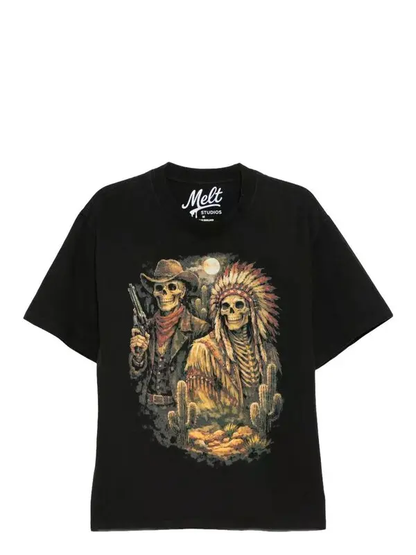 MELT Graphic-print T-shirt - Black
