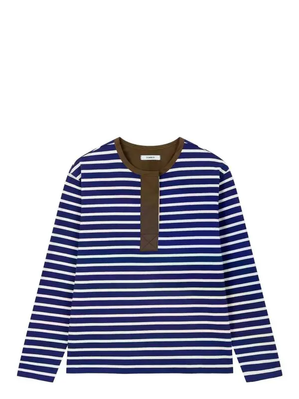 STUDIO TOMBOY Striped Long Sleeve T-shirt - Blue