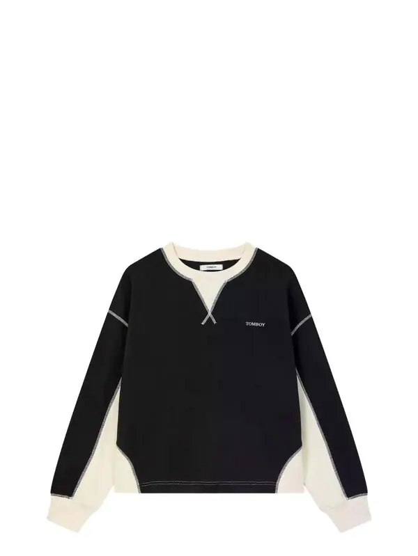 STUDIO TOMBOY Logo-patch Sweatshirt - Black