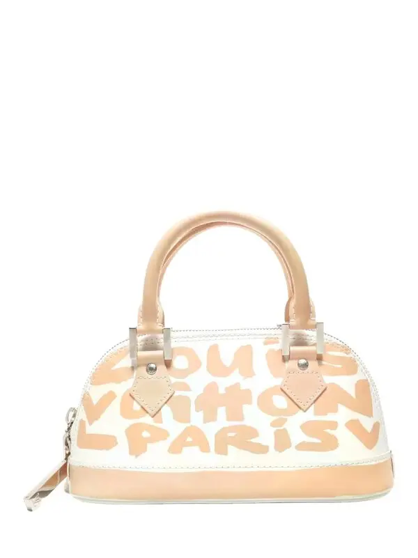LOUIS VUITTON 2001 Alma Graffiti Horizontal Tote Bag - White