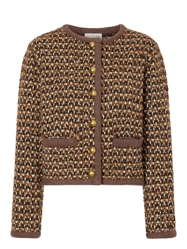 Altuzarra Conroy Woven Jacket - Brown