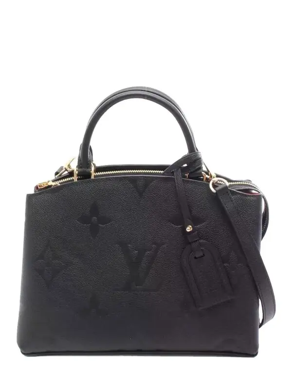 LOUIS VUITTON Petit Pare Monogram Leather Tote Bag - Black