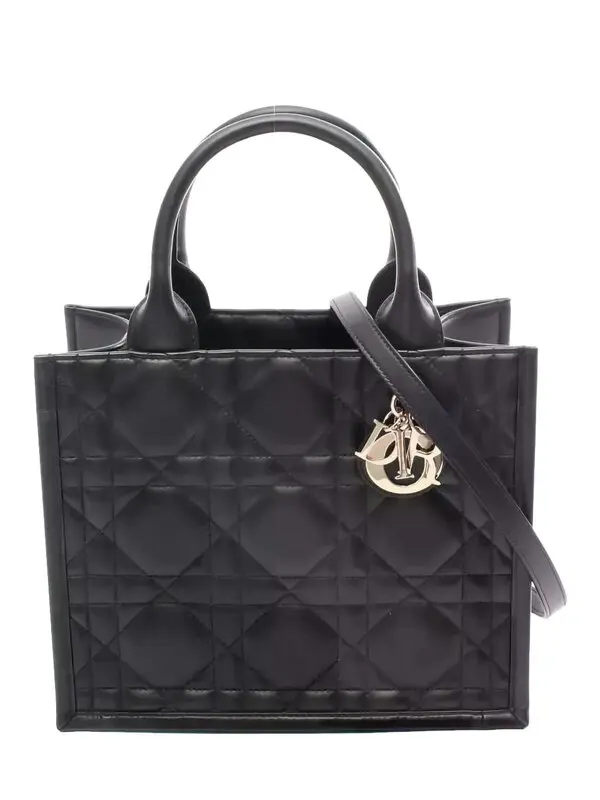 Dior Book Tote Leather Handbag - Black