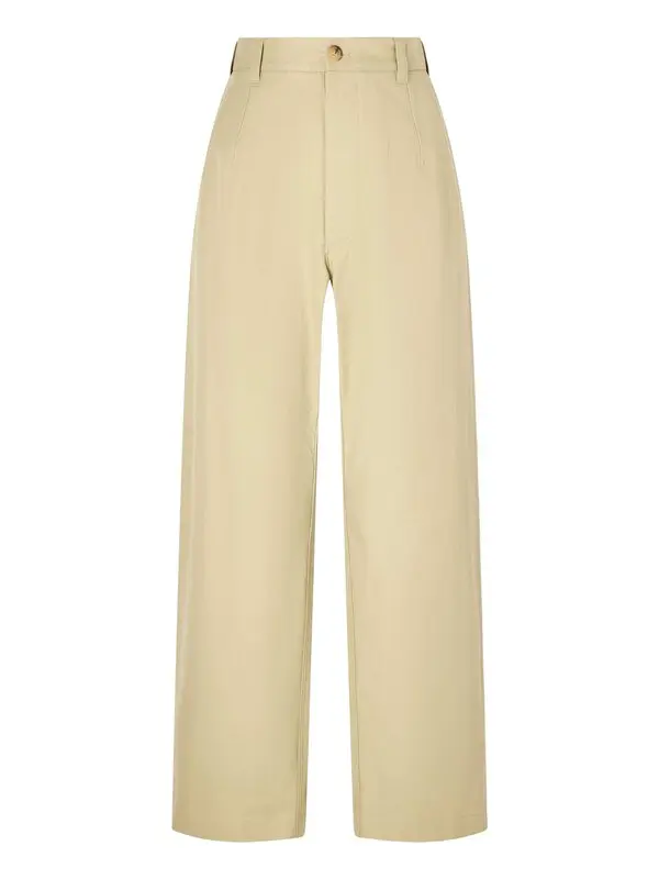 Loro Piana Yoko Cropped Cotton-poplin Pants - Beige