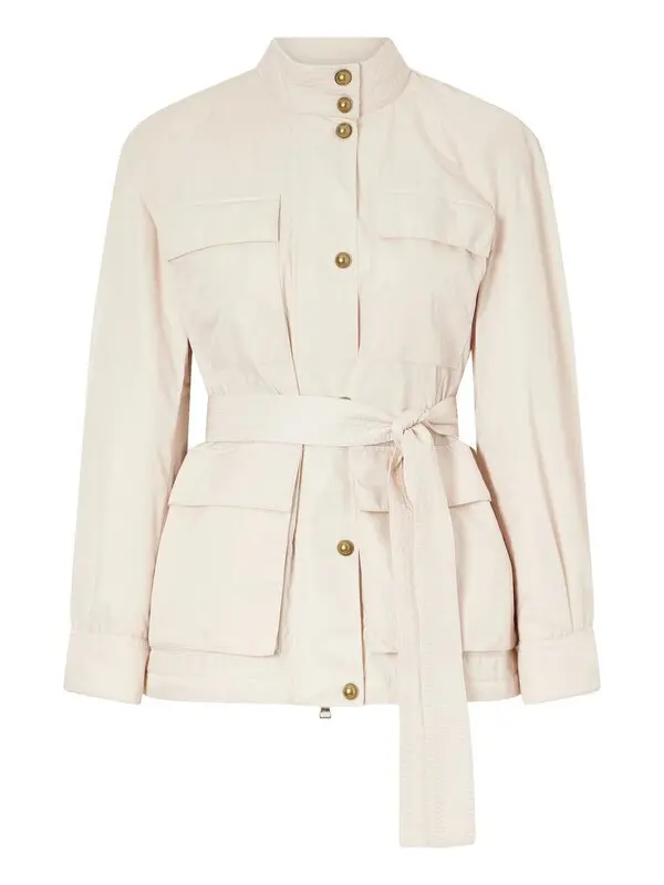 Moncler Maitake Gabardine Jacket - Neutrals