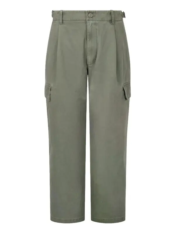 STUDIO TOMBOY Pintuck-detail Cargo Trousers - Green