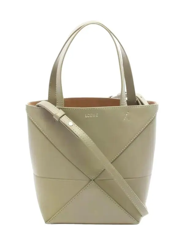 Loewe Puzzle Fold Mini Tote Bag - Neutrals
