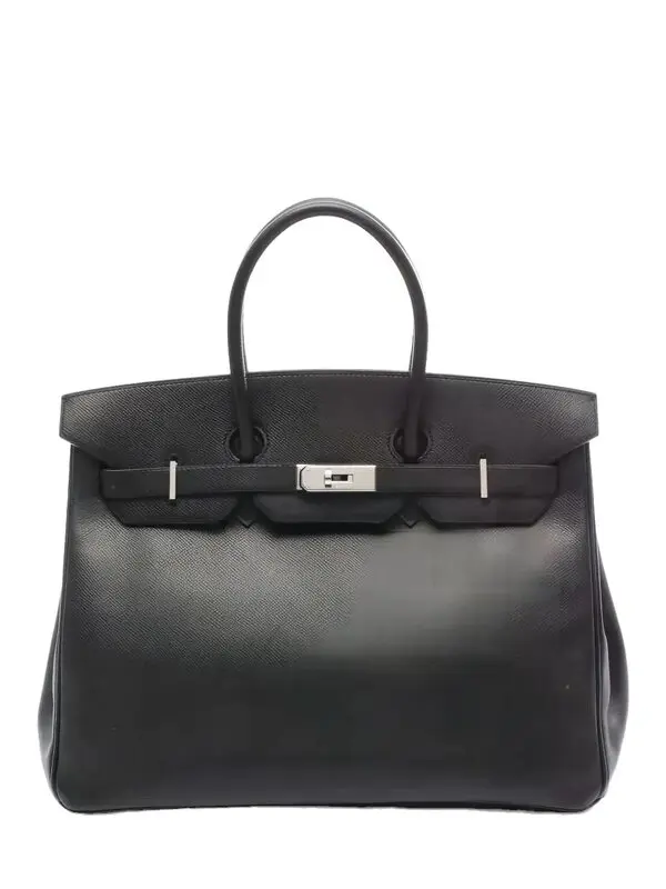 Hermès 2007 Birkin 35 Leather Tote Bag - Black