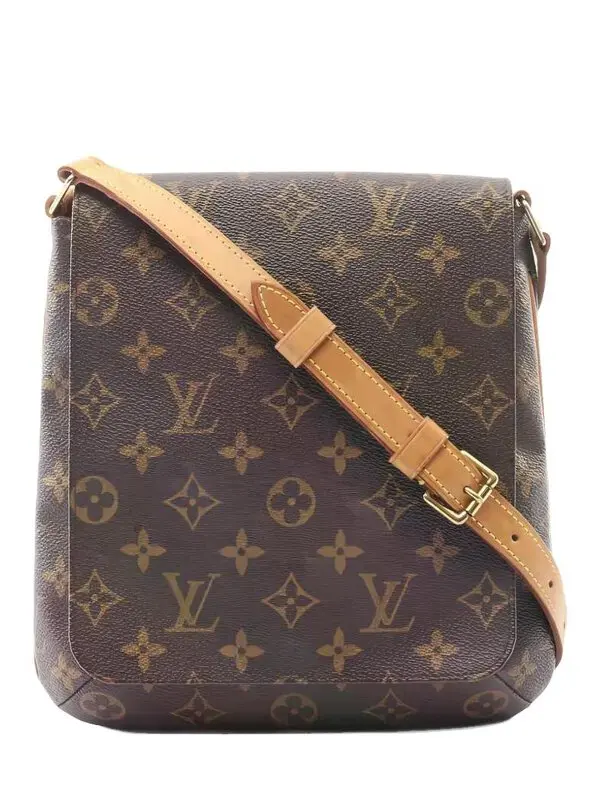 LOUIS VUITTON 2000 Logo-pattern Shoulder Bag - Brown