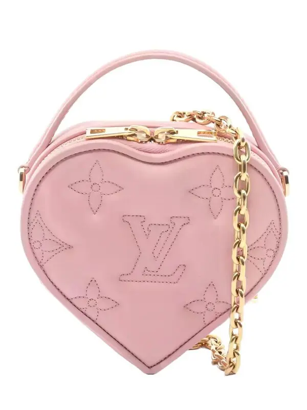 LOUIS VUITTON Heart Leather Handbag - Pink
