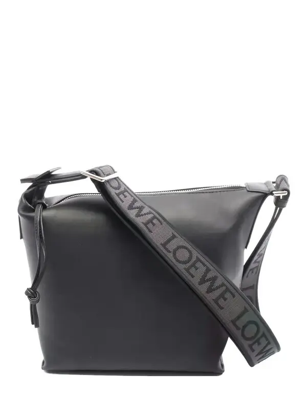 Loewe Small Cubi Leather Shoulder Bag - Black