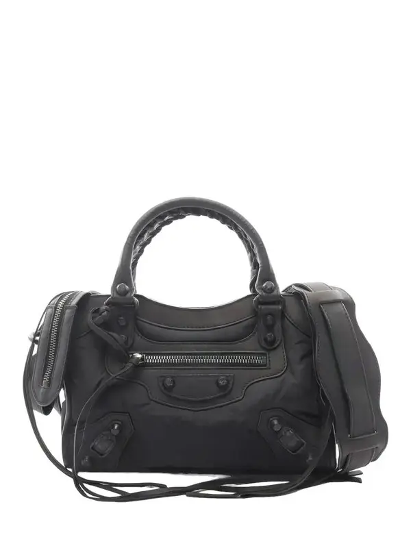 Balenciaga 2010s Mini City Leather Tote Bag - Black