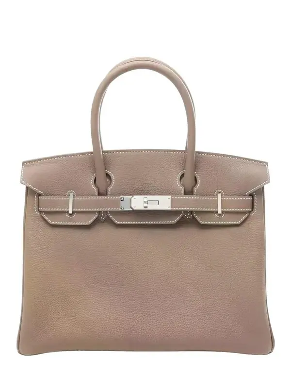 Hermès 2025 30 Birkin Tote Bag - Brown