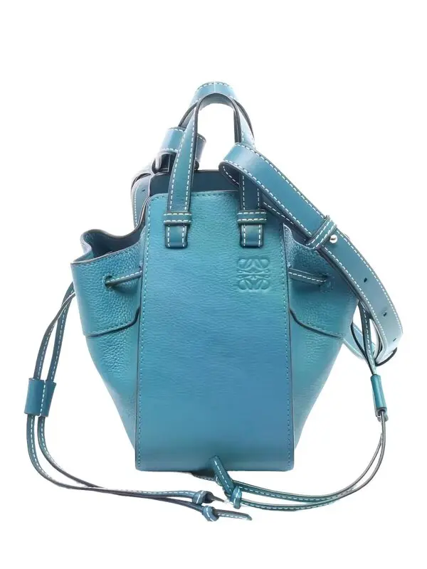 Loewe Leather Drawstring Handbag - Blue