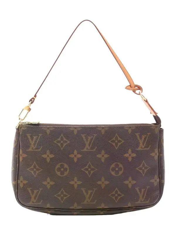 LOUIS VUITTON 2000 Monogram Shoulder Bag - Brown