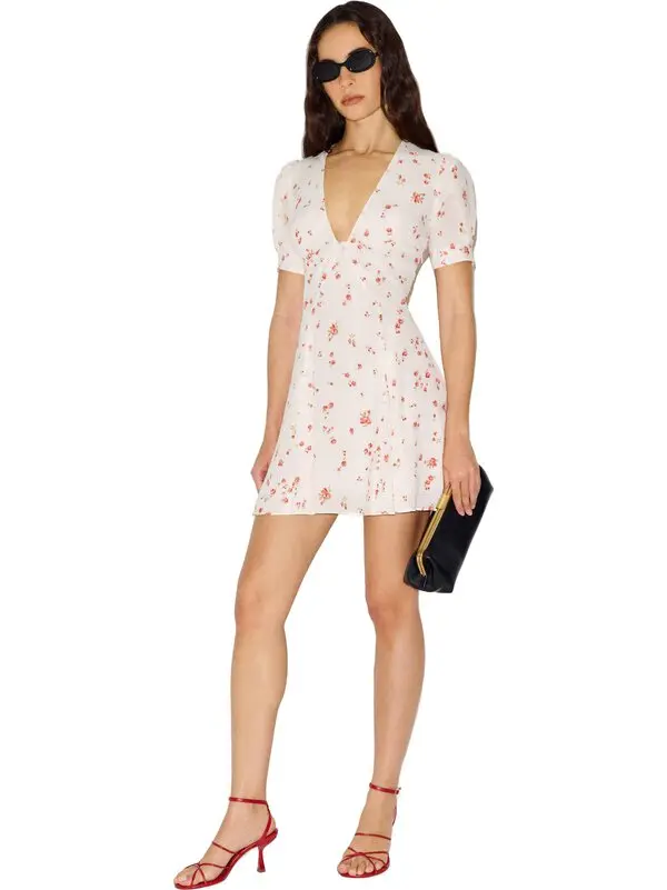 REFORMATION Akaia Mini Dress - Ivory