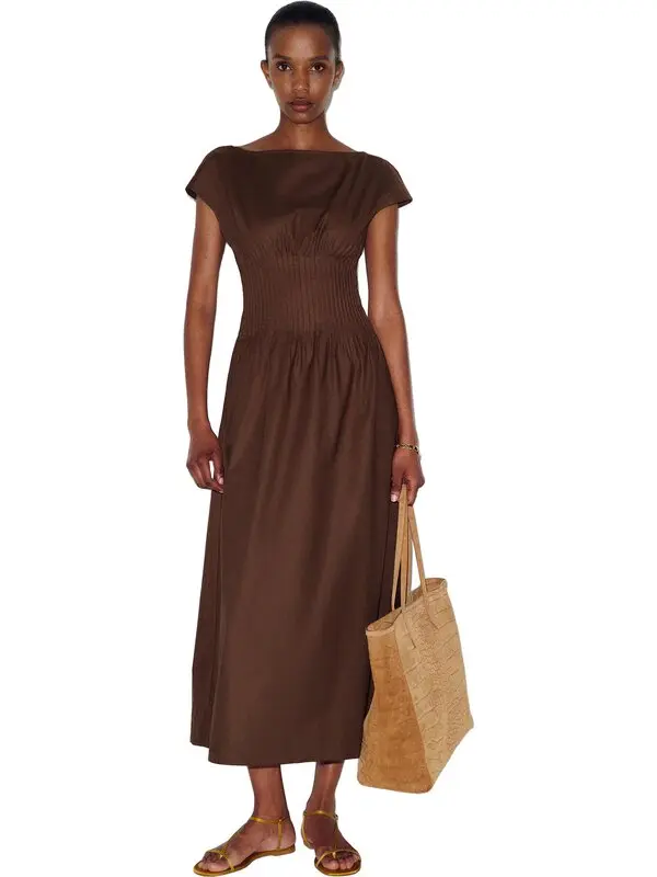 REFORMATION Aintana Maxi Dress - Brown
