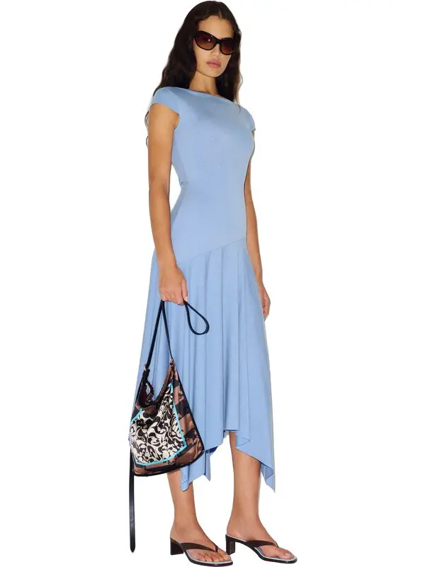 REFORMATION Danica Knit Midi Dress - Blue