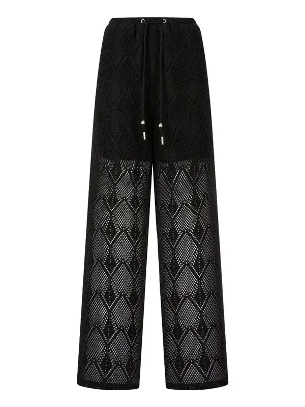 STUDIO TOMBOY Crochet Trousers - Black