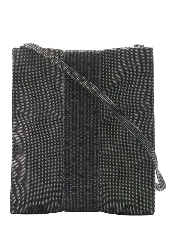 Hermès 2000ss Yell Line Canvas Cross Body Bag - Grey