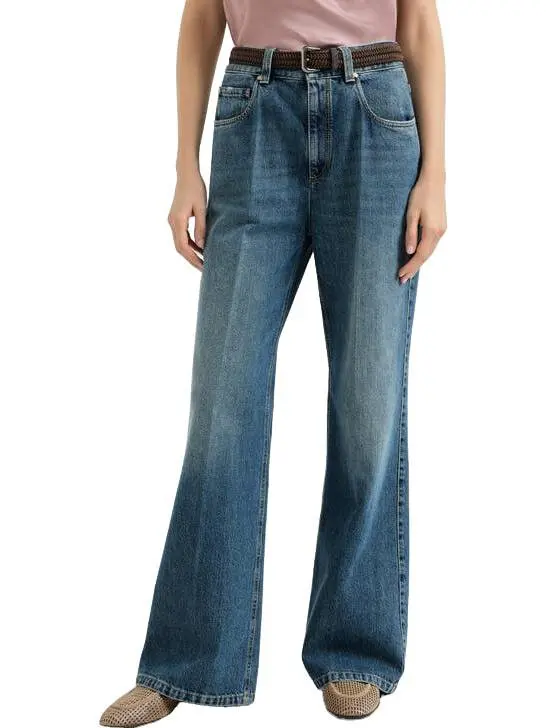 Brunello Cucinelli Contemporary Loose Trousers - Denim