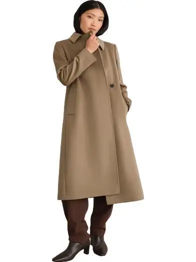 HOBBS LONDON Livia Wool Coat - Neutral