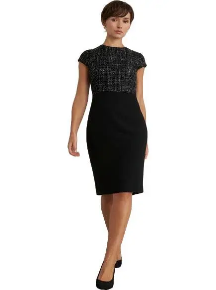 HOBBS LONDON Esme Sheath Dress - Black White