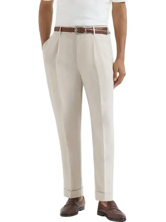 Brunello Cucinelli Gabardine Garment Dyed Trousers - Yuta