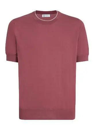 Brunello Cucinelli Cotton T-shirt - Coral