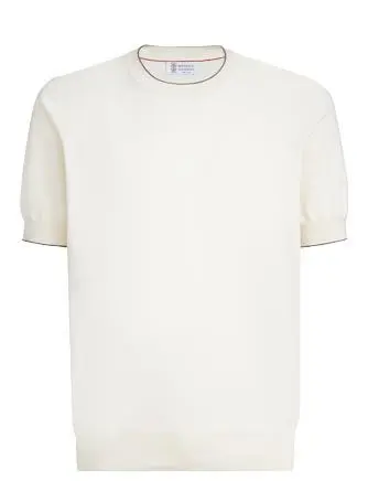 Brunello Cucinelli Cotton T-shirt - Ivory