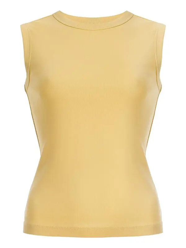 FLORE FLORE Esmé Cotton Tank Top - Yellow