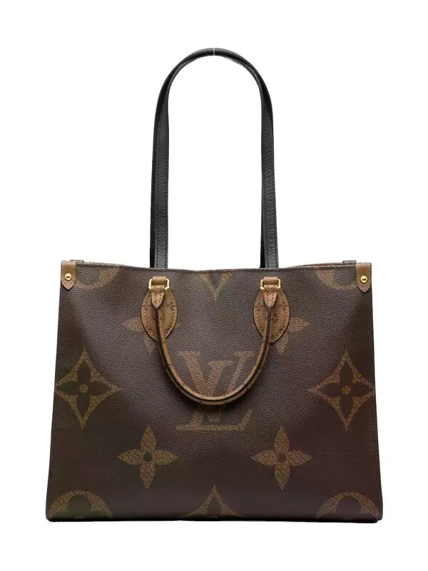 LOUIS VUITTON 2021-2025 Monogram Giant Onthego Mm Satchel - Brown