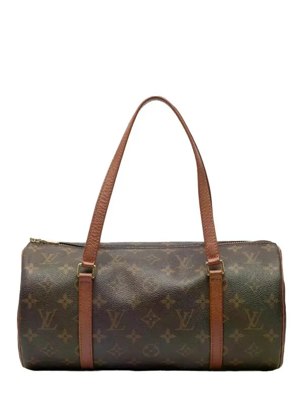 LOUIS VUITTON 2000 Monogram Papillon 30 Handbag - Brown