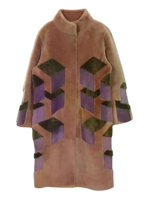 Bottega Veneta 2010s Patchwork Coat - Neutrals