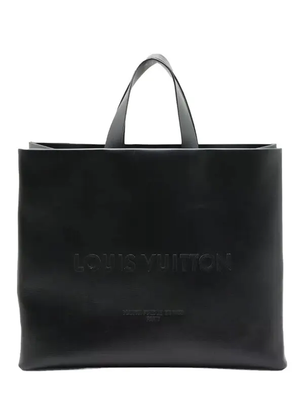 LOUIS VUITTON 2021-2026 Calfskin Shopper Tote Mm - Black