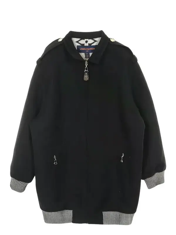 LOUIS VUITTON Zip Fastening Coat - Black